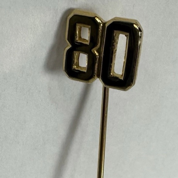 Other | Vintage Stick Pin 8 1980 Graduation Year Gold Tone Metal | Poshmark